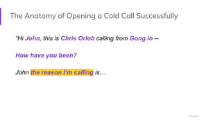 Cold Calling Tips: The Anatomy of Successful Cold Calls | PPTX | Science