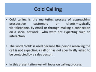 Cold Calling: Definition, How It Works, Examples, And, 41% OFF