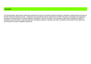 Cold-Case Christianity Participant's Guide: A Homicide Detective ...