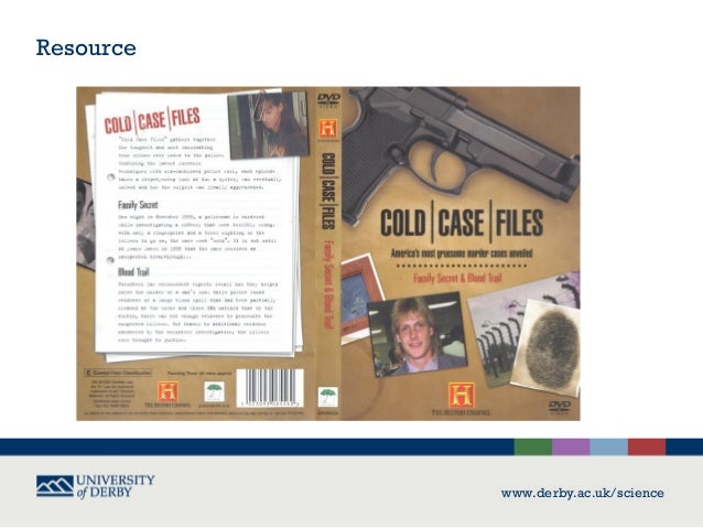Cold case tv for teaching forensics