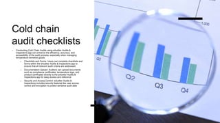 Cold Chain Audit using eAuditor Audits & Inspections | PPT