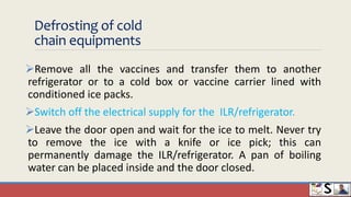 Cold chain in vaccination in english | PPT