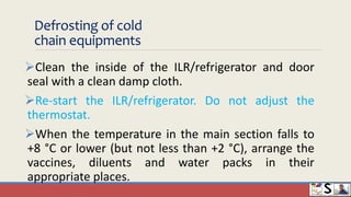 Cold chain in vaccination in english | PPT