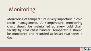 Cold chain in vaccination in english | PPTX