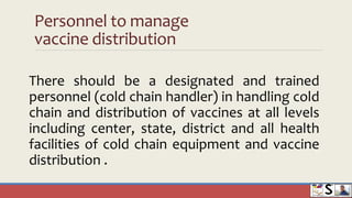 Cold chain in vaccination in english | PPTX