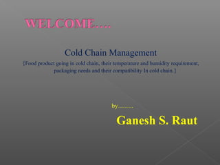 Cold chain management | PPT