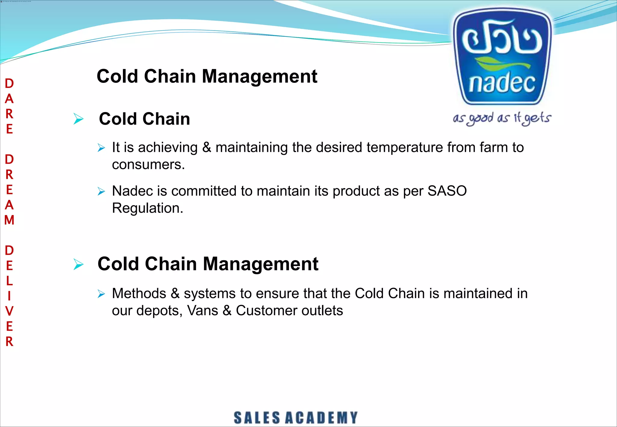 Cold chain managment | PPTX