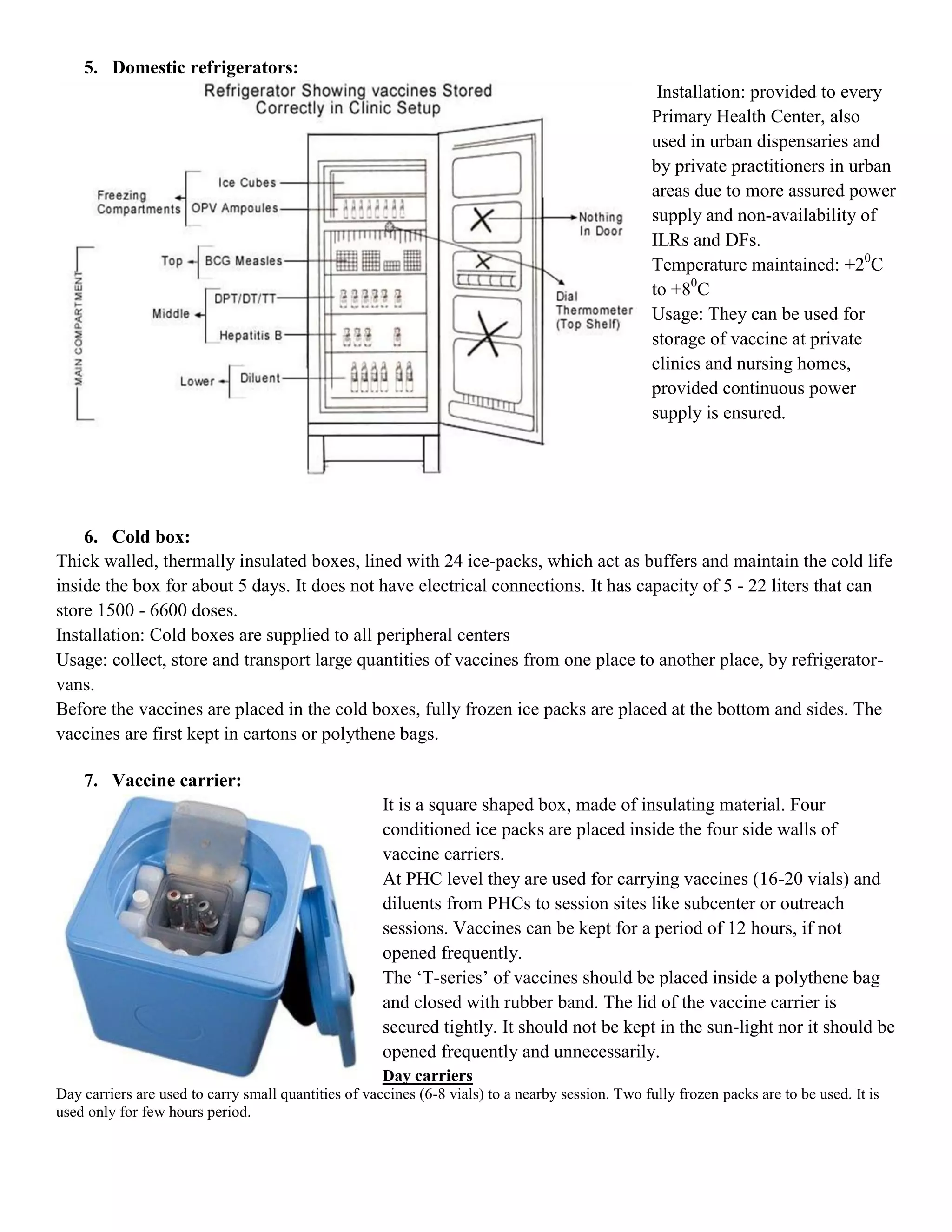 Cold chain notes | PDF