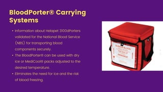 Cold Chain Solutions - Temperature-sensitive blood & solutions | PPT