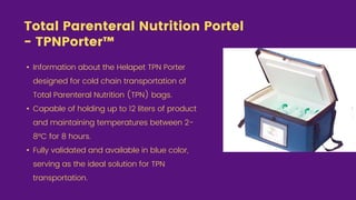 Cold Chain Solutions - Temperature-sensitive blood & solutions | PPT