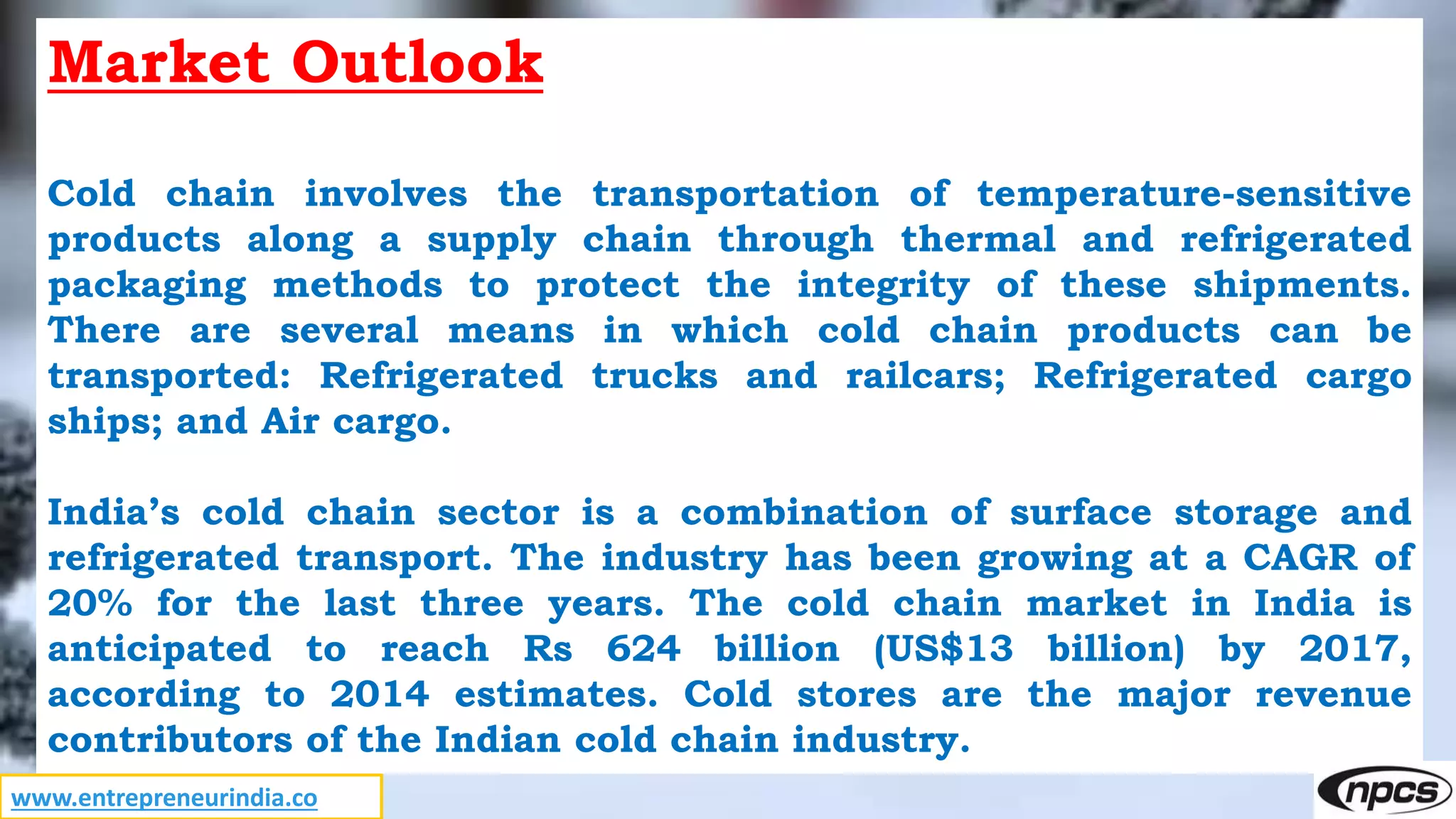 Cold Chain, Temperature Controlled Supply Chain | PPTX