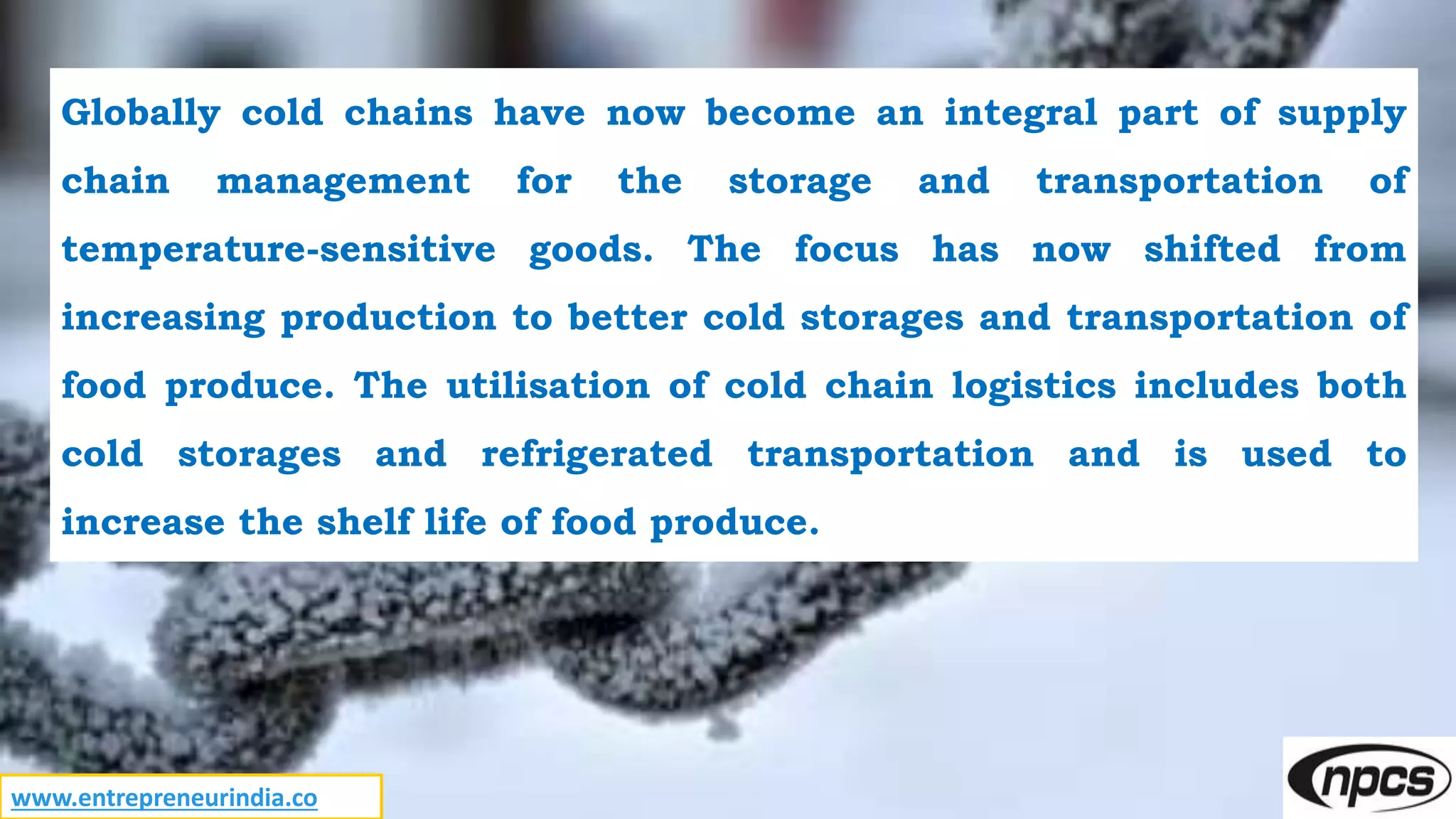 Cold Chain, Temperature Controlled Supply Chain | PPTX