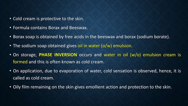 Cold cream vanishing cream | PPTX