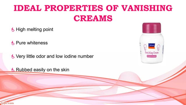 Cold cream & vanishing cream | PPTX