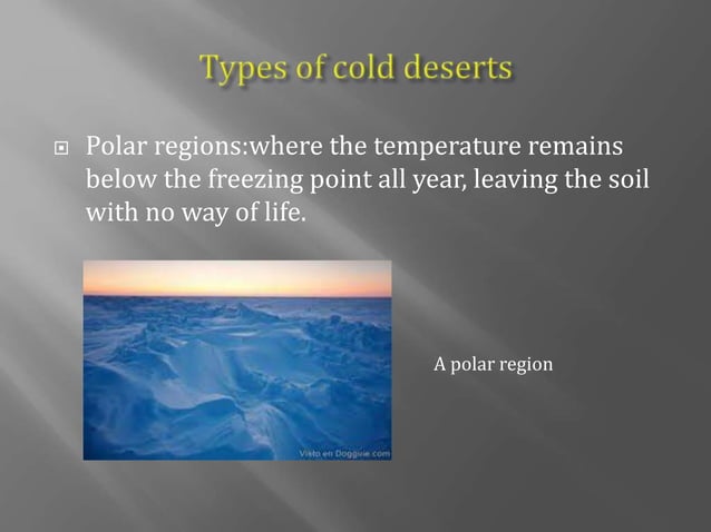 Cold deserts | PPTX