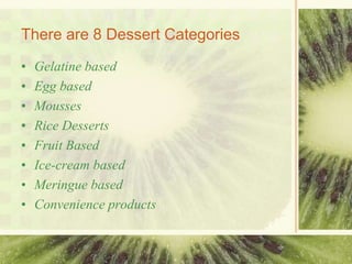Cold desserts | PPSX
