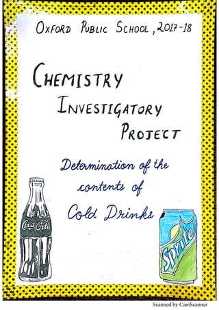 Contents of Cold Drinks | PDF