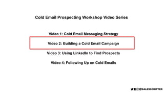 Cold Email Messaging Strategy | PPTX