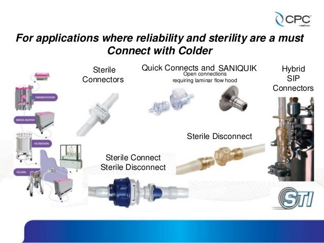 Colder Products Company-Aseptic Connections for Single Use Applicatio…