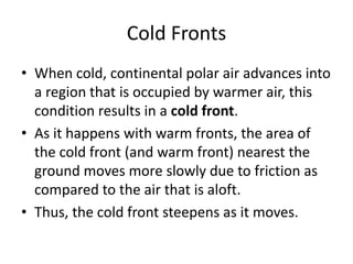 Cold fronts | PPTX