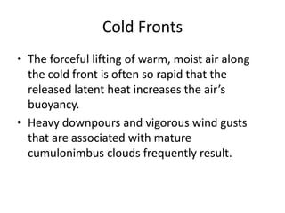 Cold fronts | PPTX