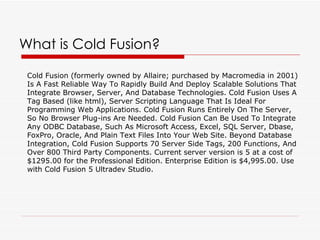 Coldfusion | PPT