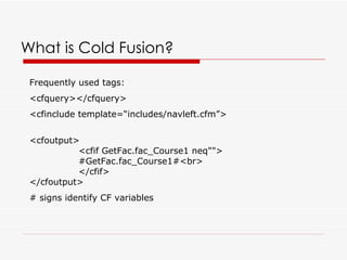 Coldfusion | PPT