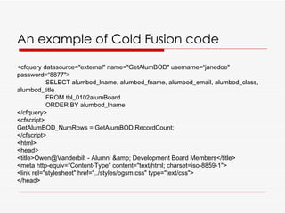 Coldfusion | PPT