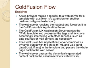 Coldfusion basics training by Live instructor | PPT