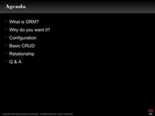 ColdFusion 9 ORM | PPT