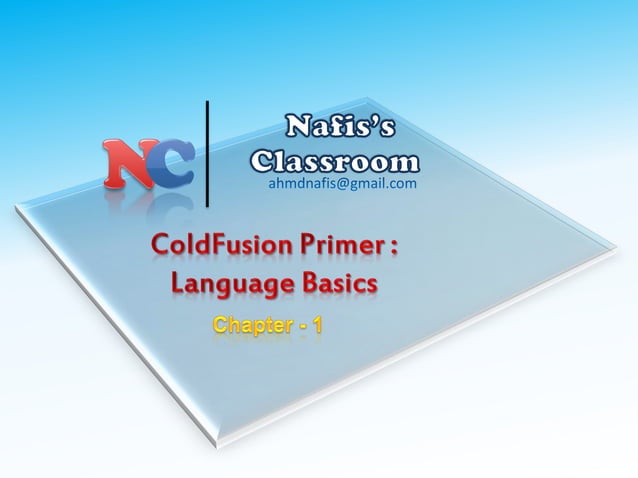 Language Basics | Coldfusion primer | Chap-1 | PPT