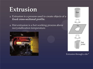 Cold & hot working | PPTX