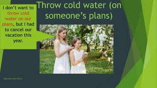 Cold idioms | PPT