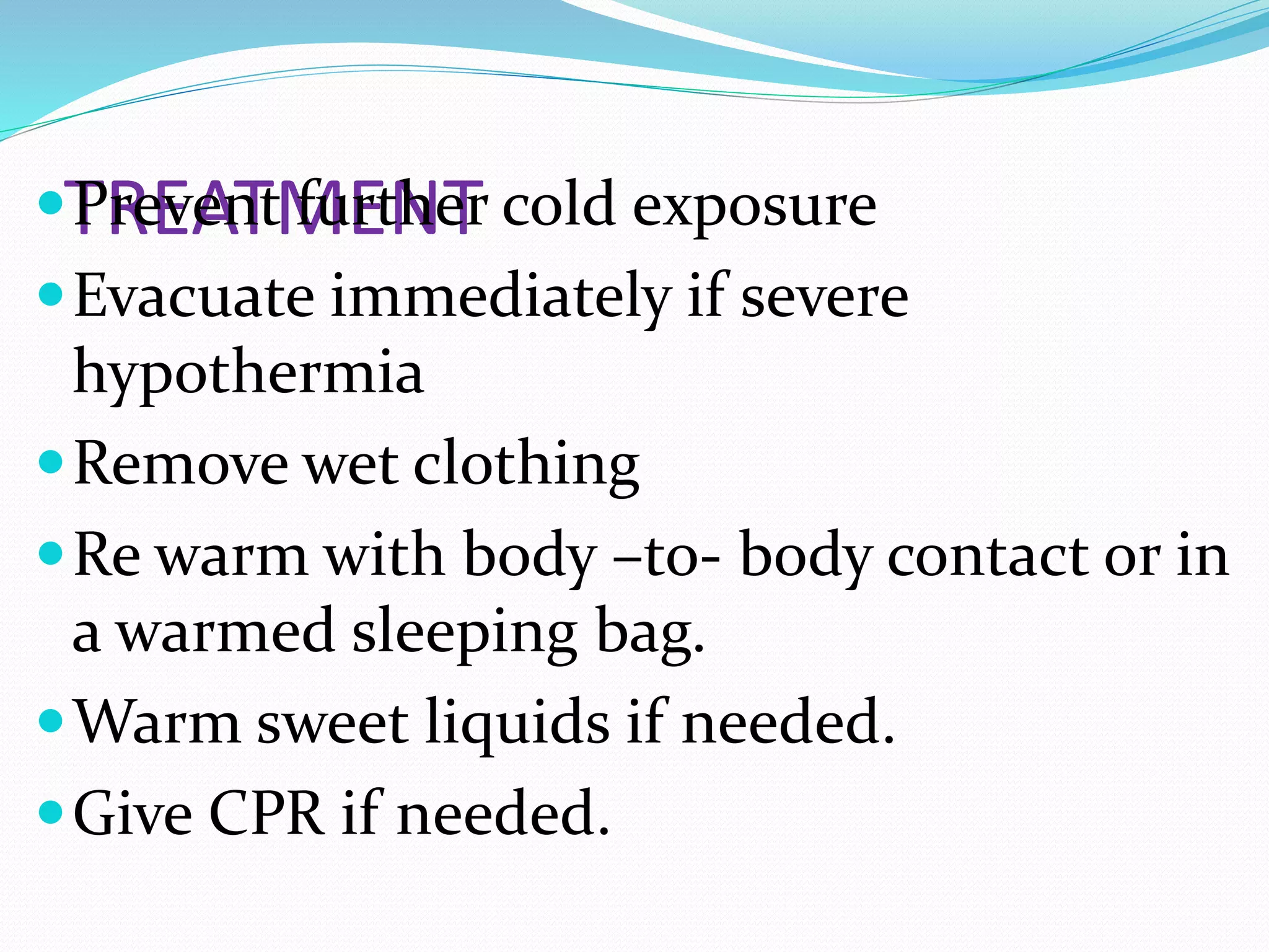 Cold injury | PPTX | First Aid | Injuries