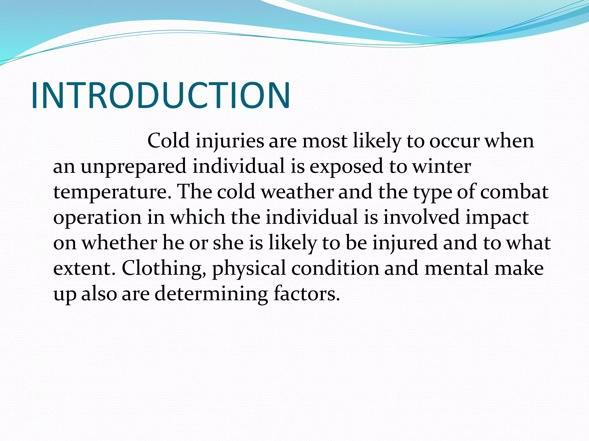 Cold injury | PPTX