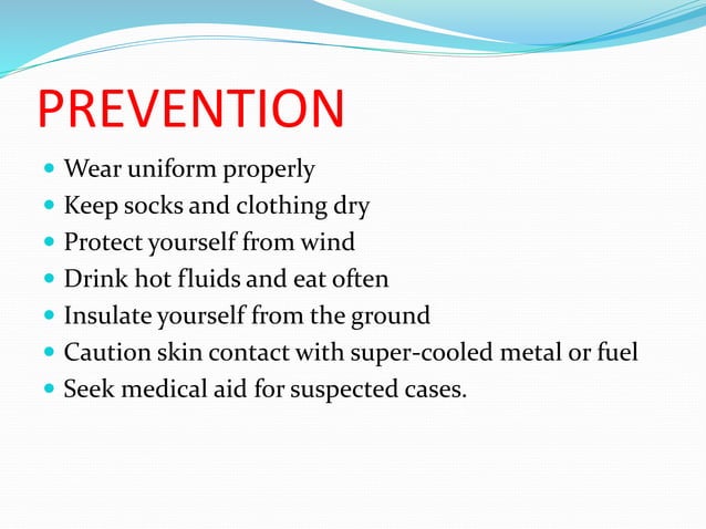 Cold injury | PPTX | First Aid | Injuries