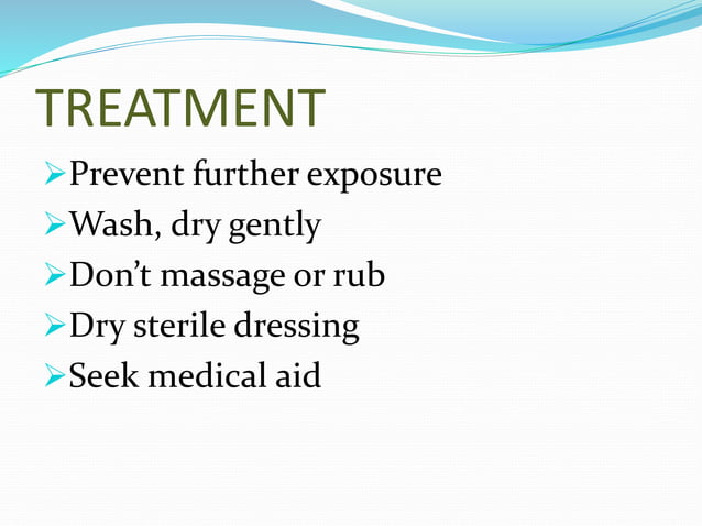 Cold injury | PPTX | First Aid | Injuries