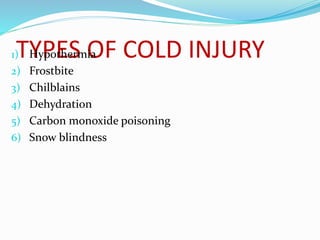 Cold injury | PPTX