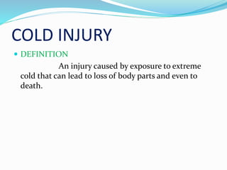 Cold injury | PPT