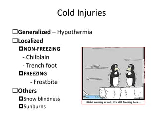 COLD INJURY: DR. ANAND SINGH BHADORIYA (MBBS).pptx