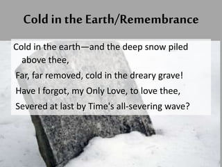 Cold in the Earth | PPTX
