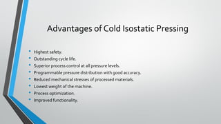 Cold isostatic pressing | PDF