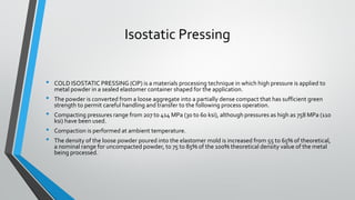 Cold isostatic pressing | PDF