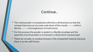 Cold isostatic pressing | PDF