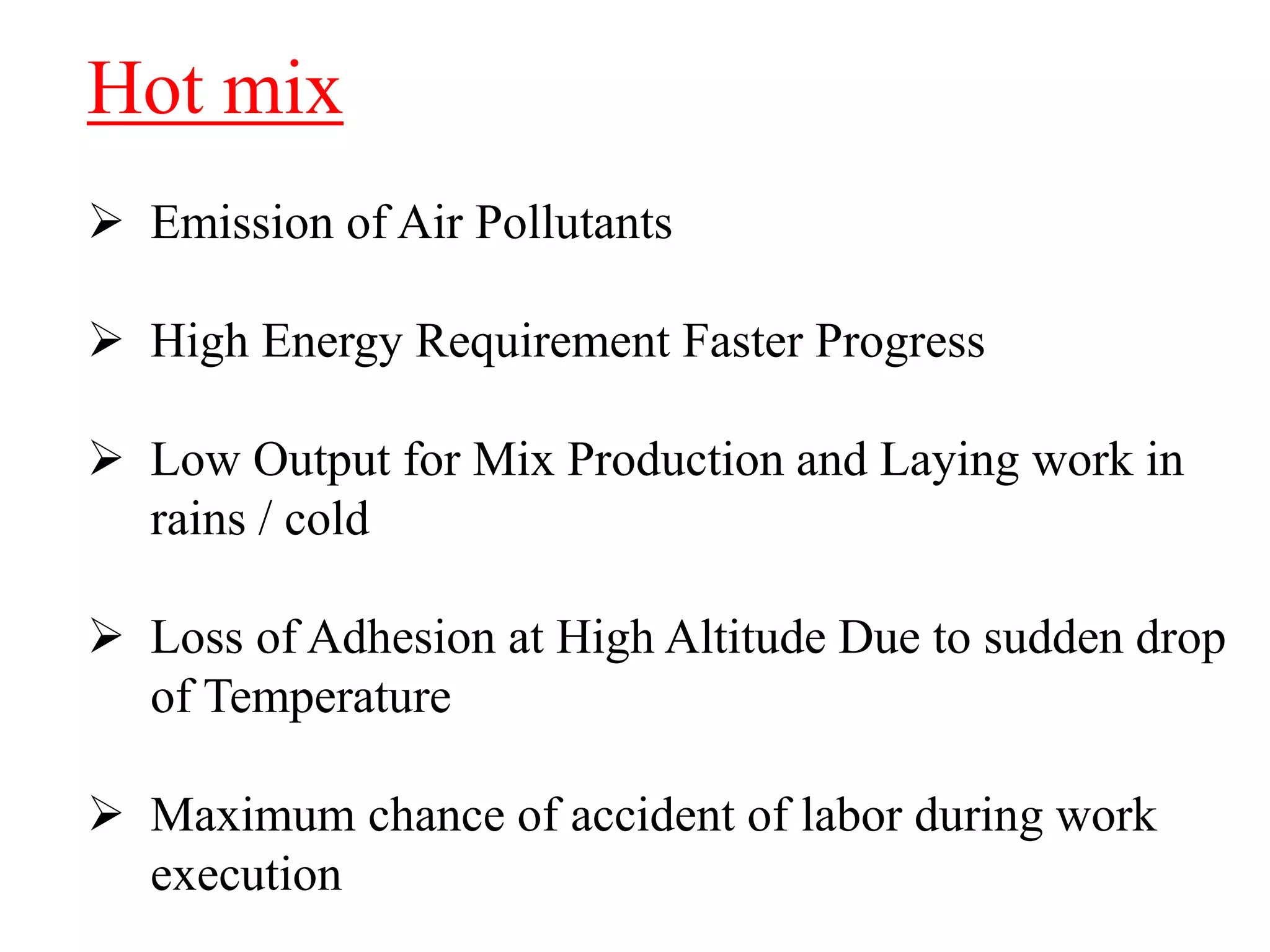 Cold Mix Asphalt Pptx
