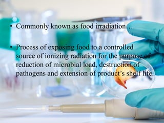 Cold Pasteurization/ Food Irradiation | PDF
