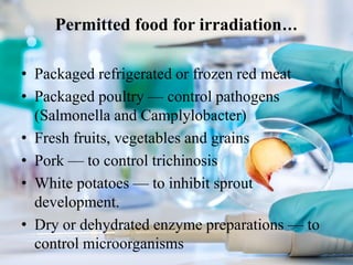 Cold Pasteurization/ Food Irradiation | PPT
