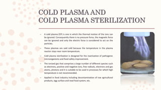 Cold Plasma Sterilization | PPTX