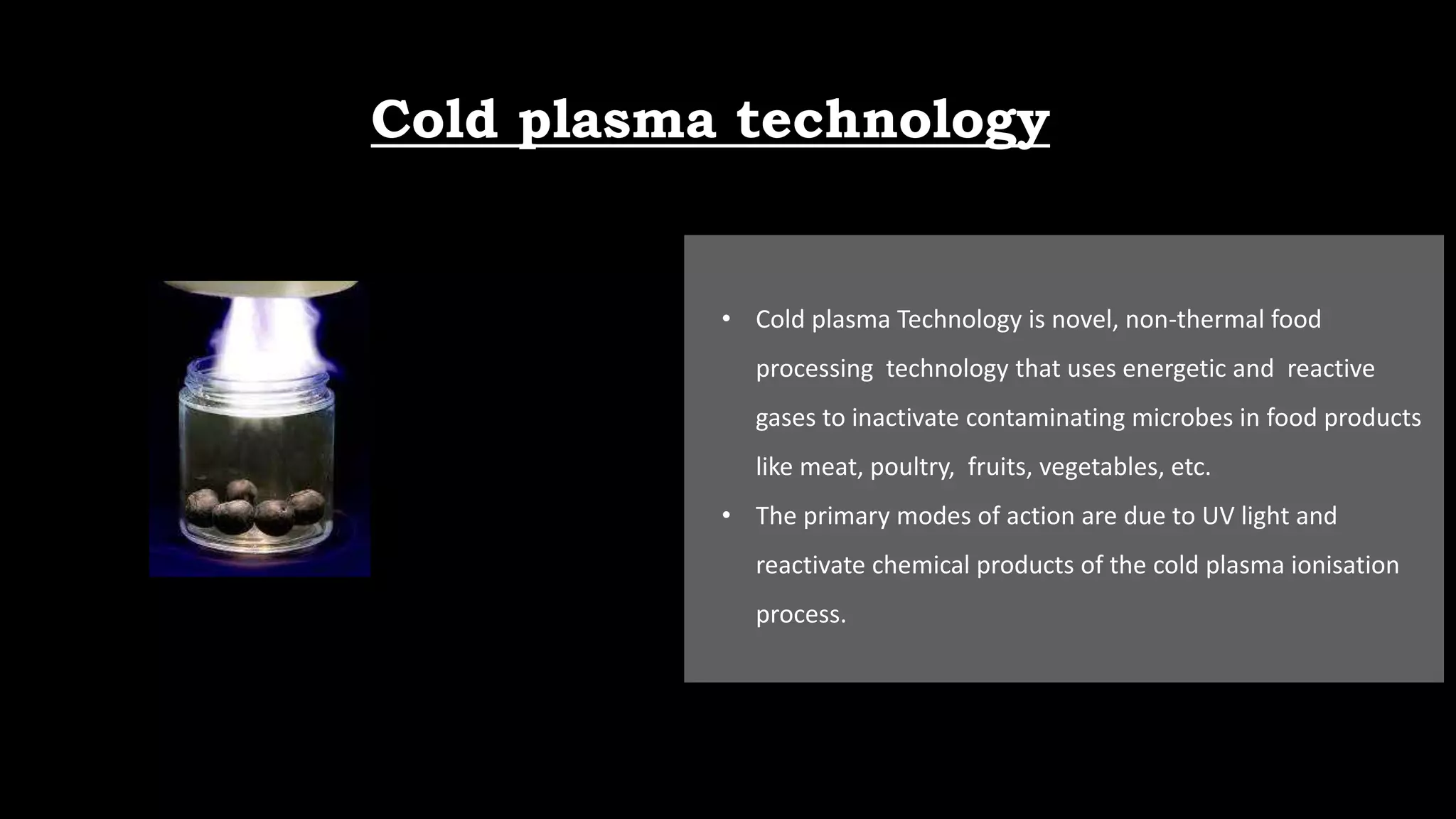 COLD PLASMA TECHNOLOGY by AVNEESH | PPT