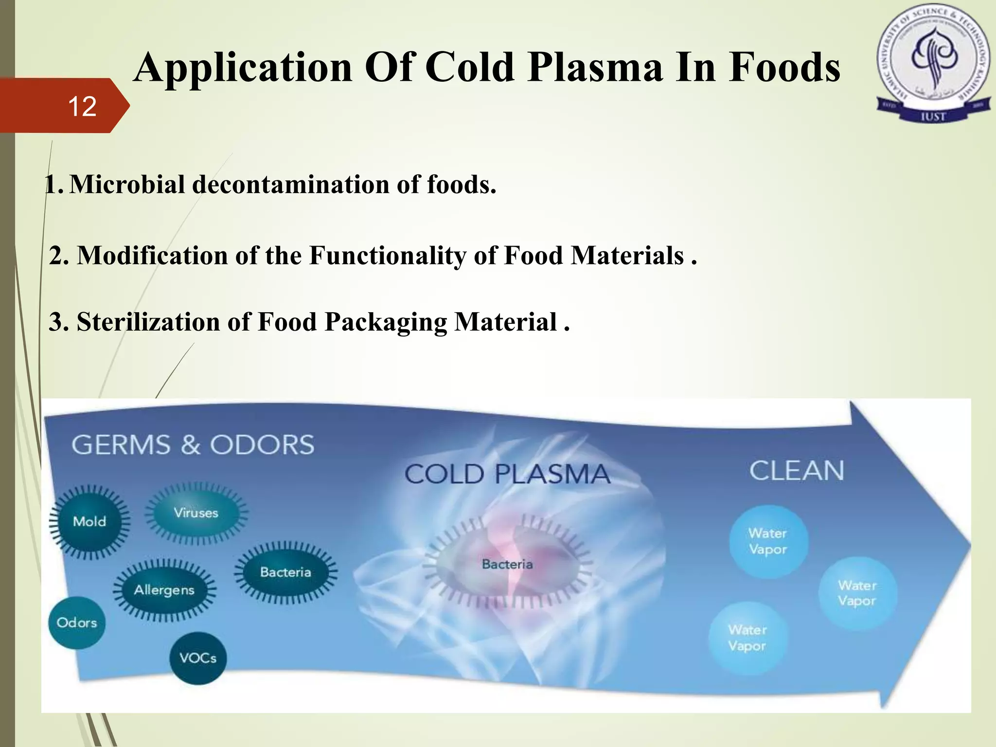 Cold plasma technology in food processing | PPTX